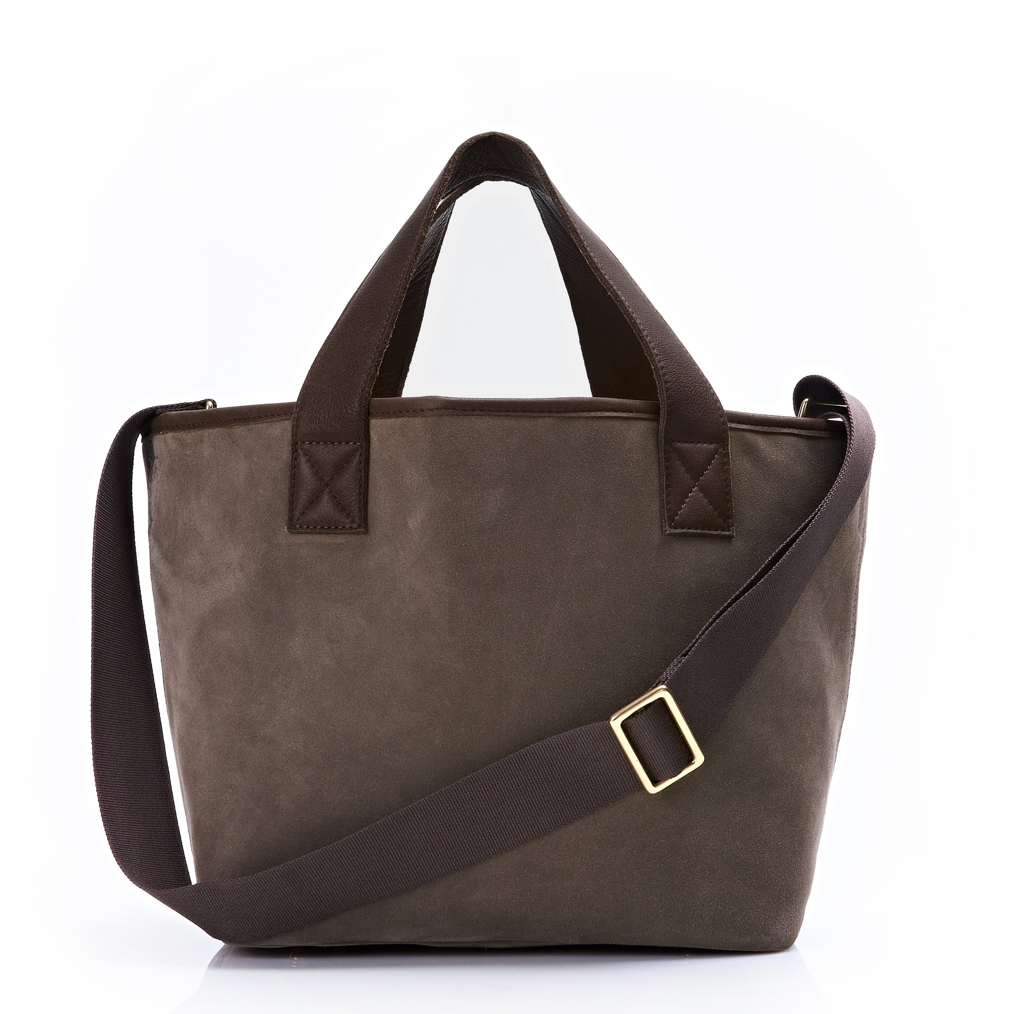 Gordes Tote in Brown Suede